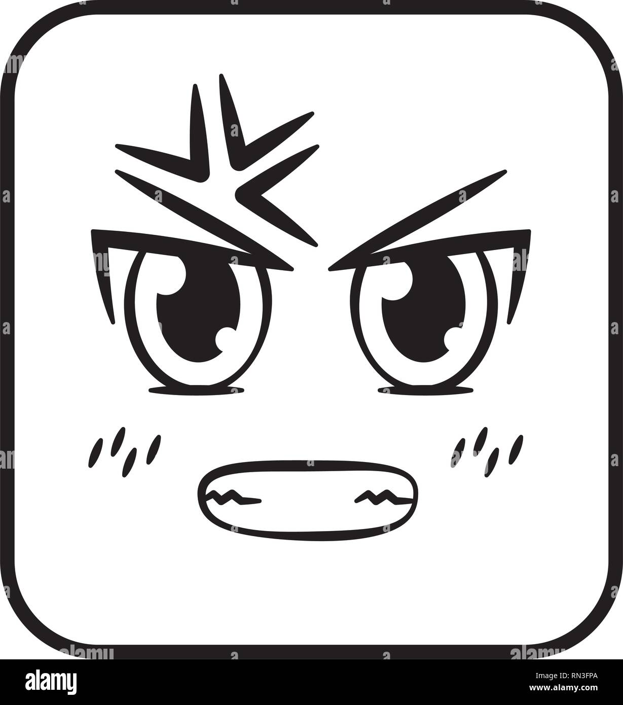 square emoticon face expression Stock Vector Image & Art - Alamy