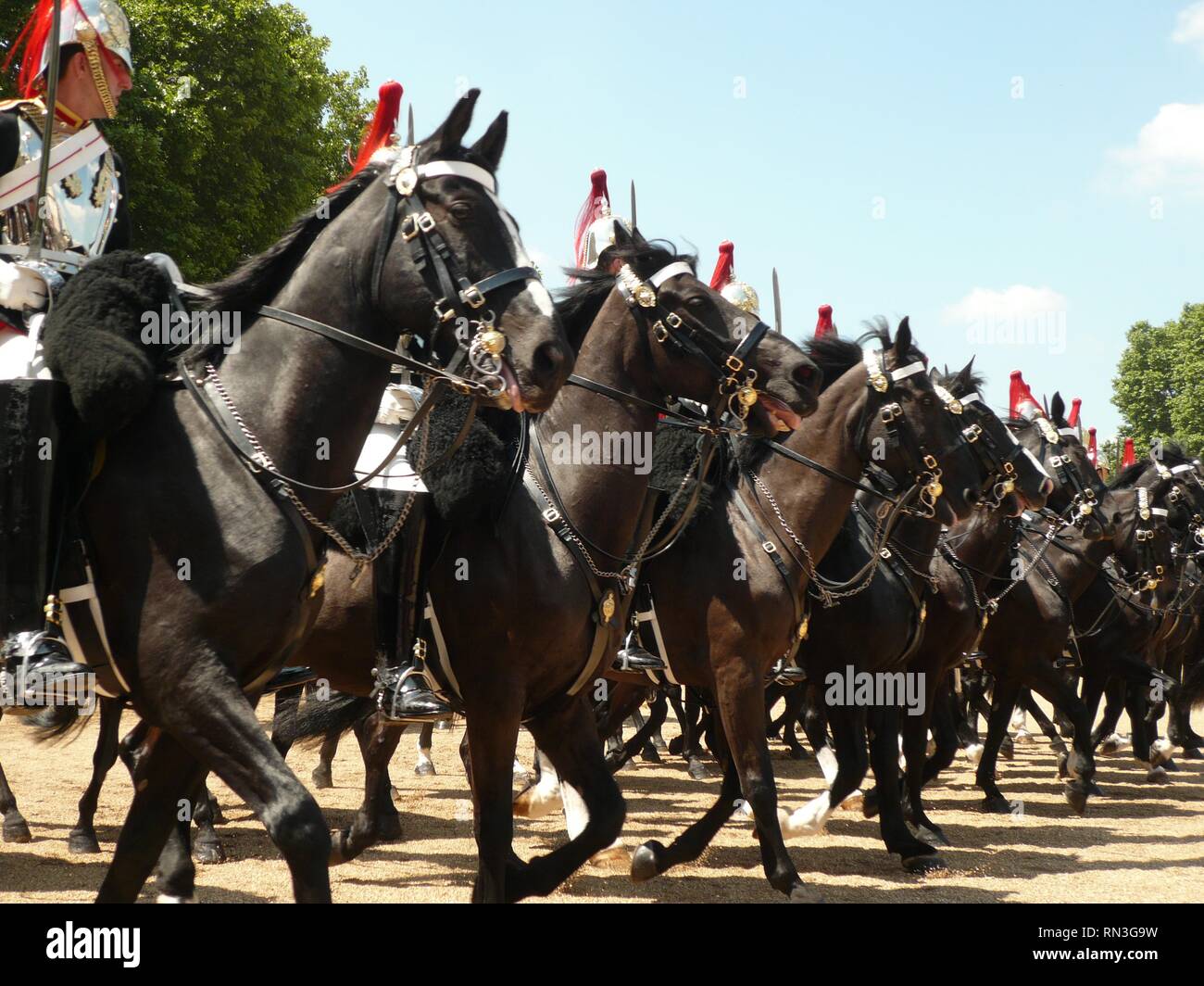 Trooping the Colour, House Guards Parade, London June 2017 Stock Photo ...