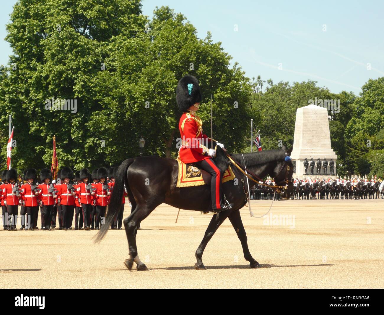 Trooping the Colour, House Guards Parade, London June 2017 Stock Photo ...