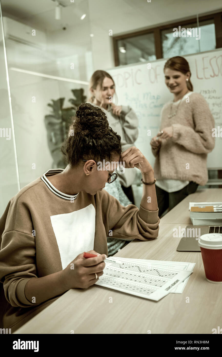 African-American student feeling uncomfortable because of skin color ...