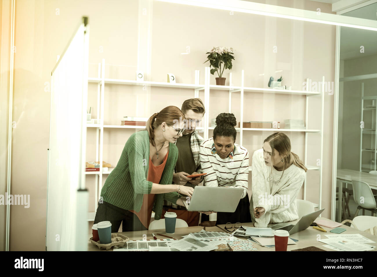 Man feeling a woman up office hi-res stock photography and images - Alamy