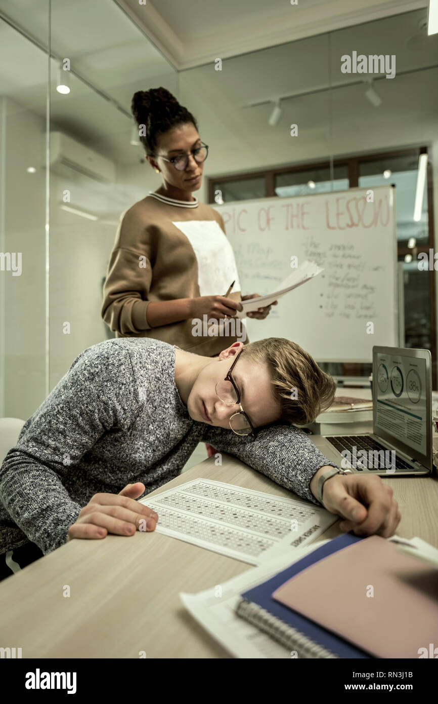 Lazy student hi-res stock photography and images - Alamy