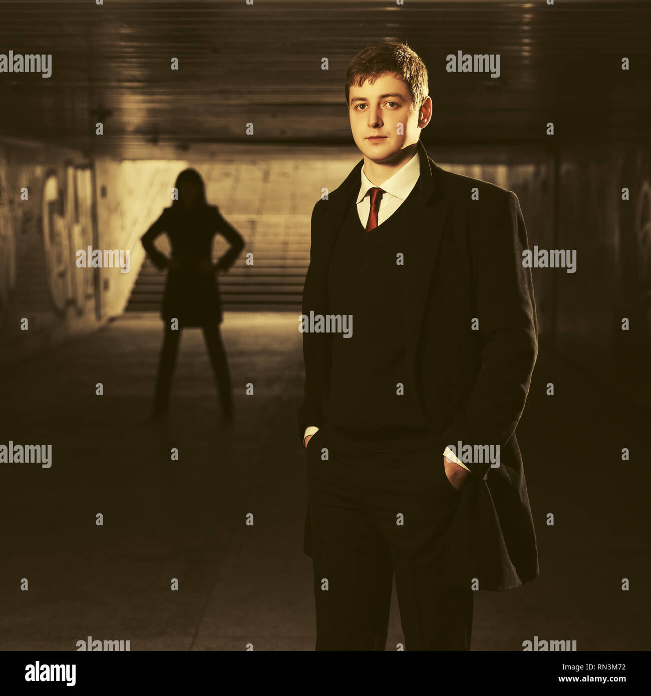 Man in underground hi-res stock photography and images - Alamy