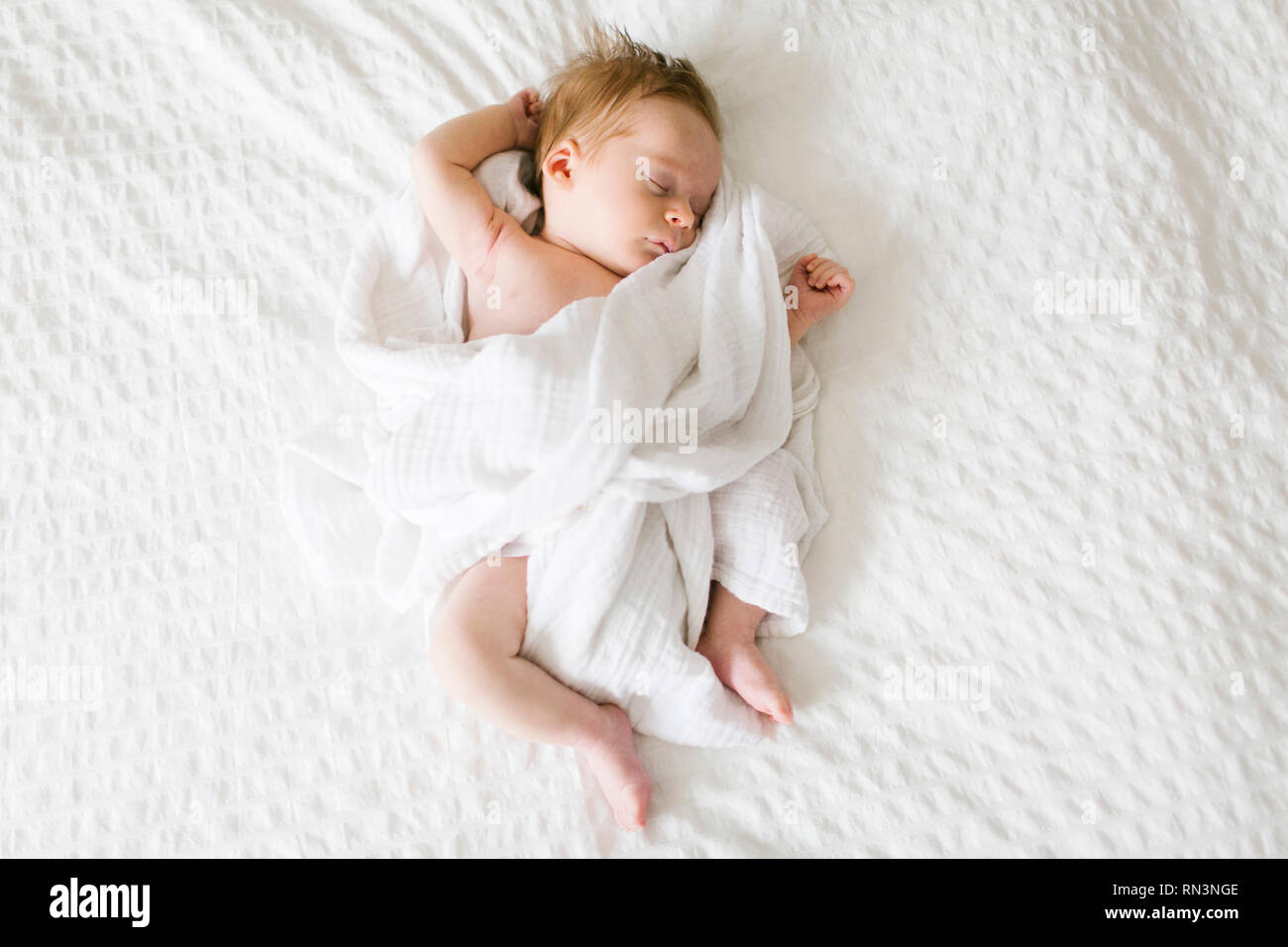 Sleeping baby boy Stock Photo - Alamy