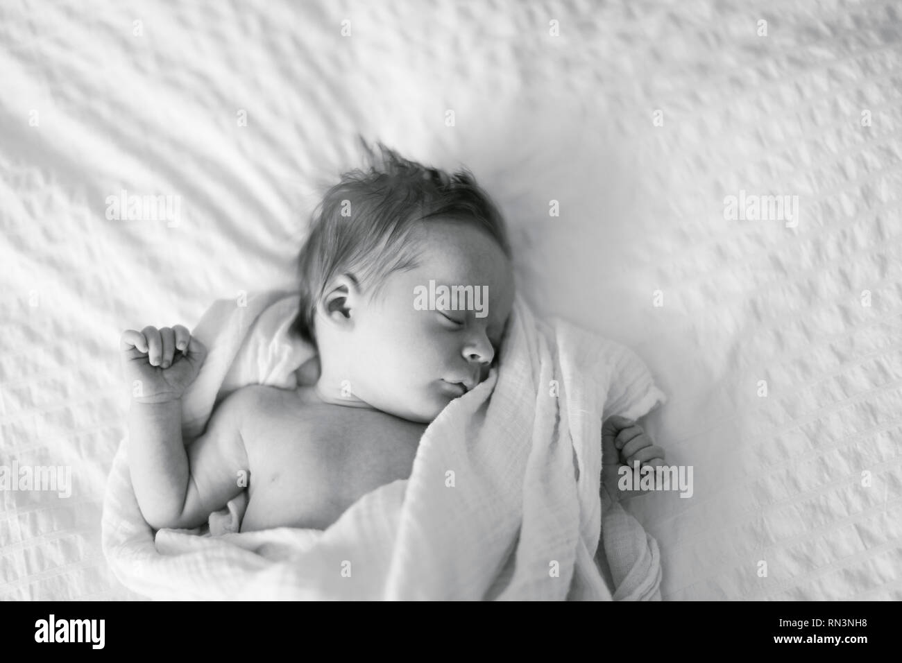 Sleeping baby boy Stock Photo - Alamy