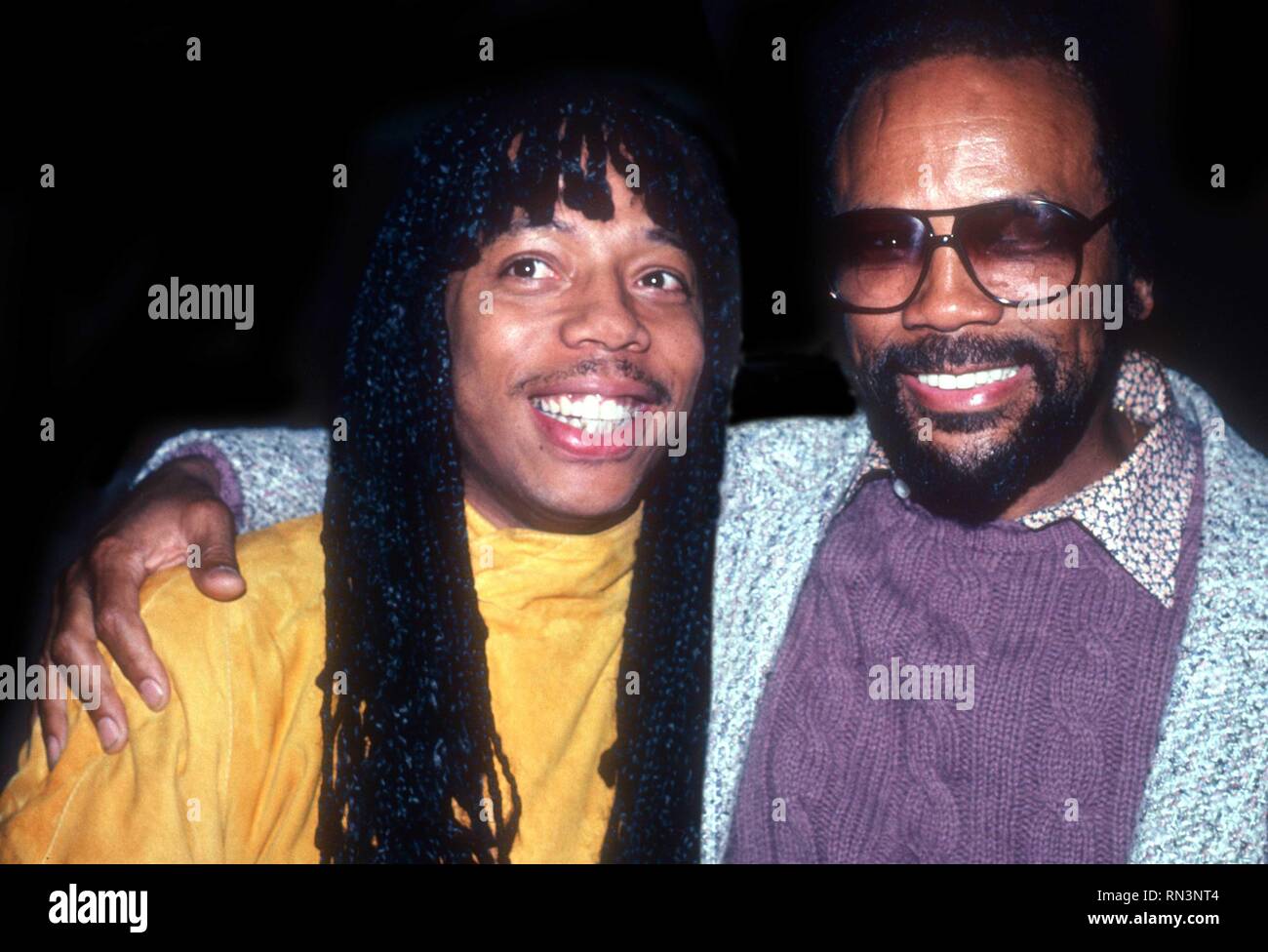 Rick james and quincy jones 1983 hi-res stock photography and images ...