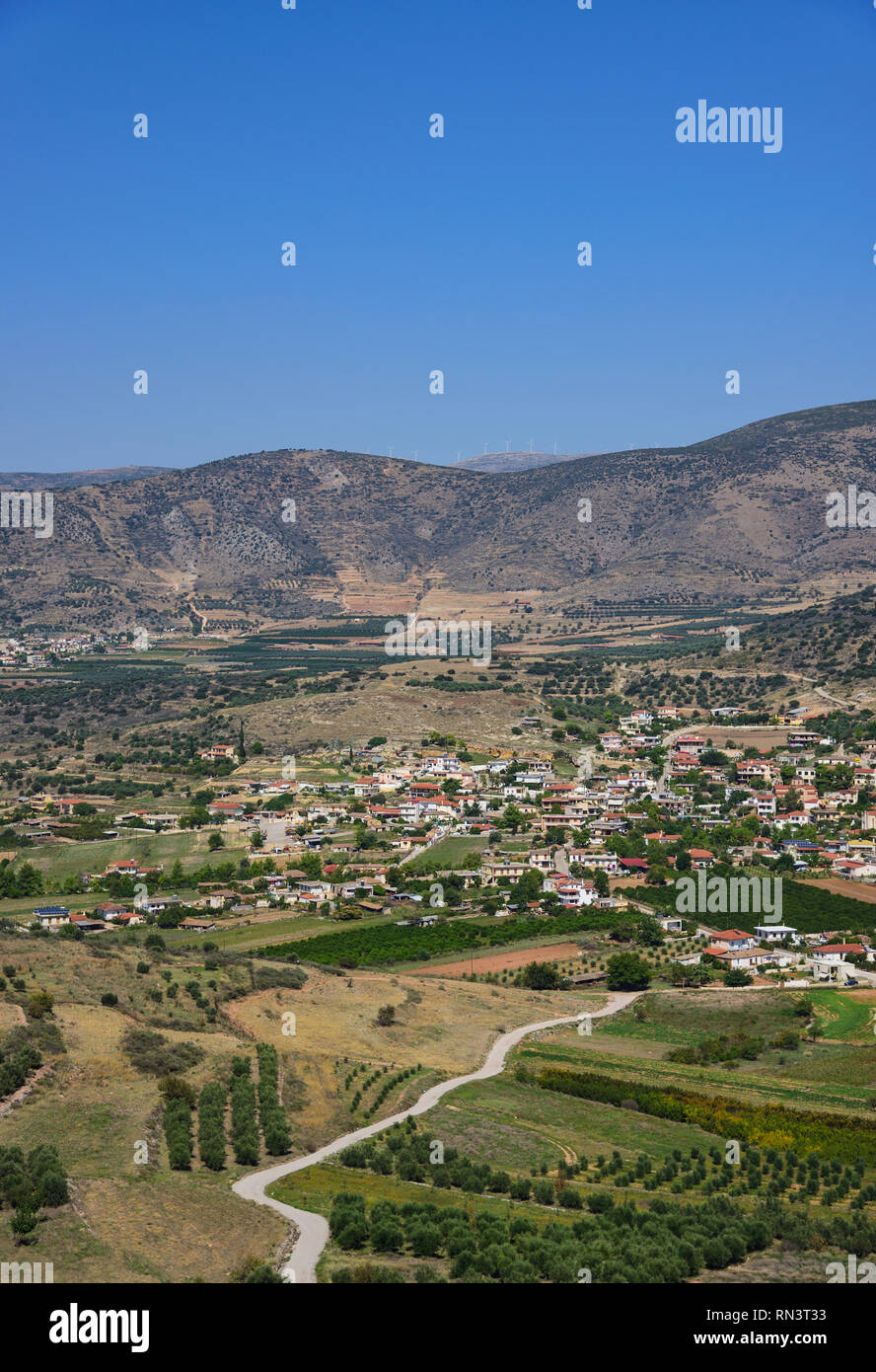 Mycenae aerial hi-res stock photography and images - Alamy