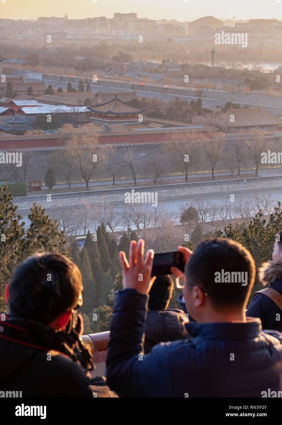 Sunset in jingshan park hi-res stock photography and images - Alamy