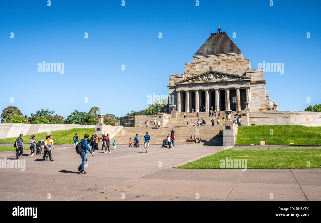 Melbourne shrine of remembrance hi-res stock photography and images - Alamy