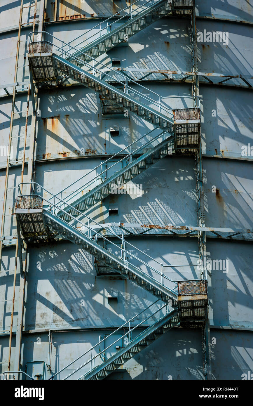 Gasometer, Littlehampton, West Sussex, England, UK Stock Photo - Alamy