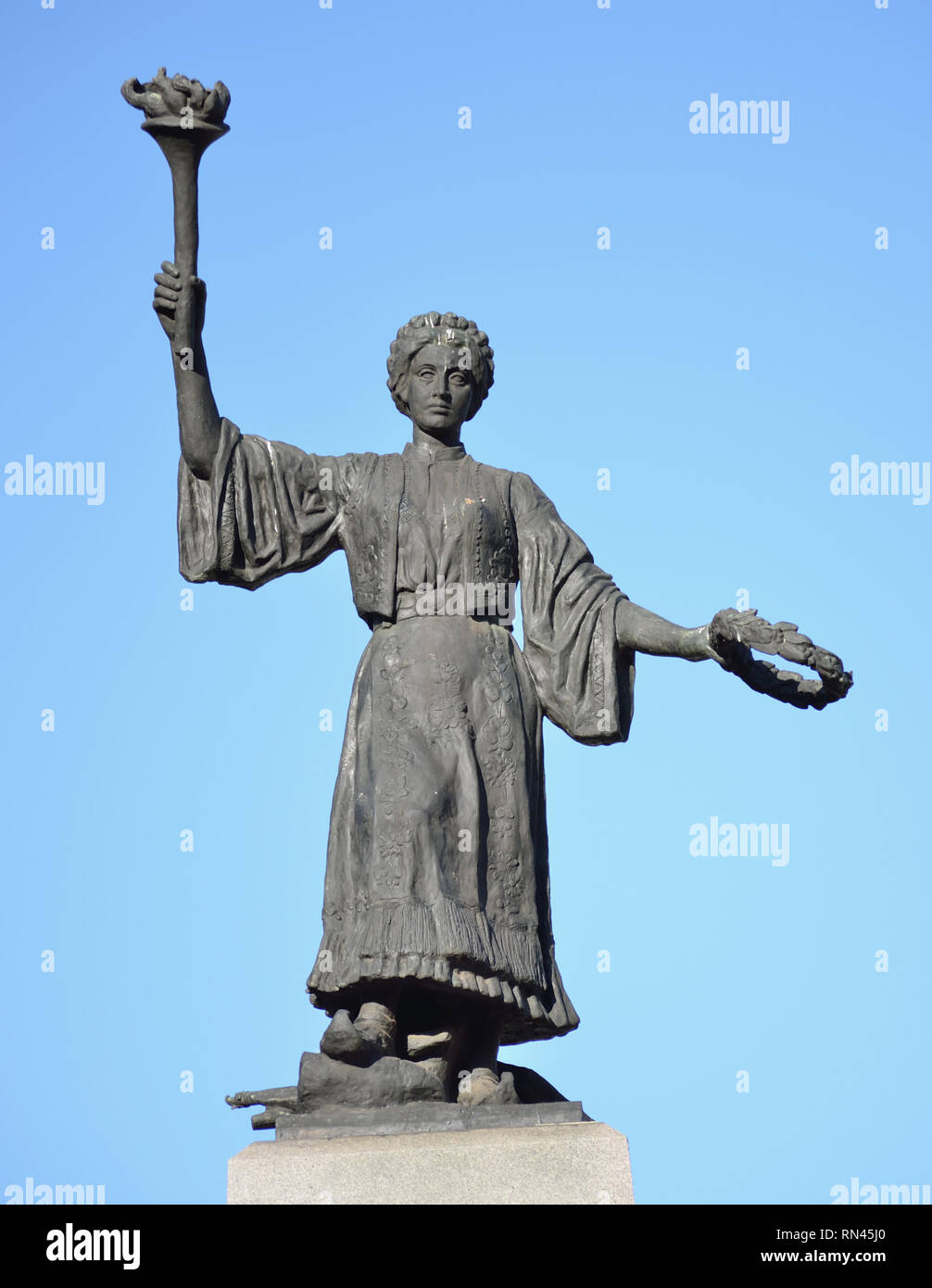 Statue monument, Mara Resavkinja, by Ivan Zajec, Svilajnac, Serbia ...