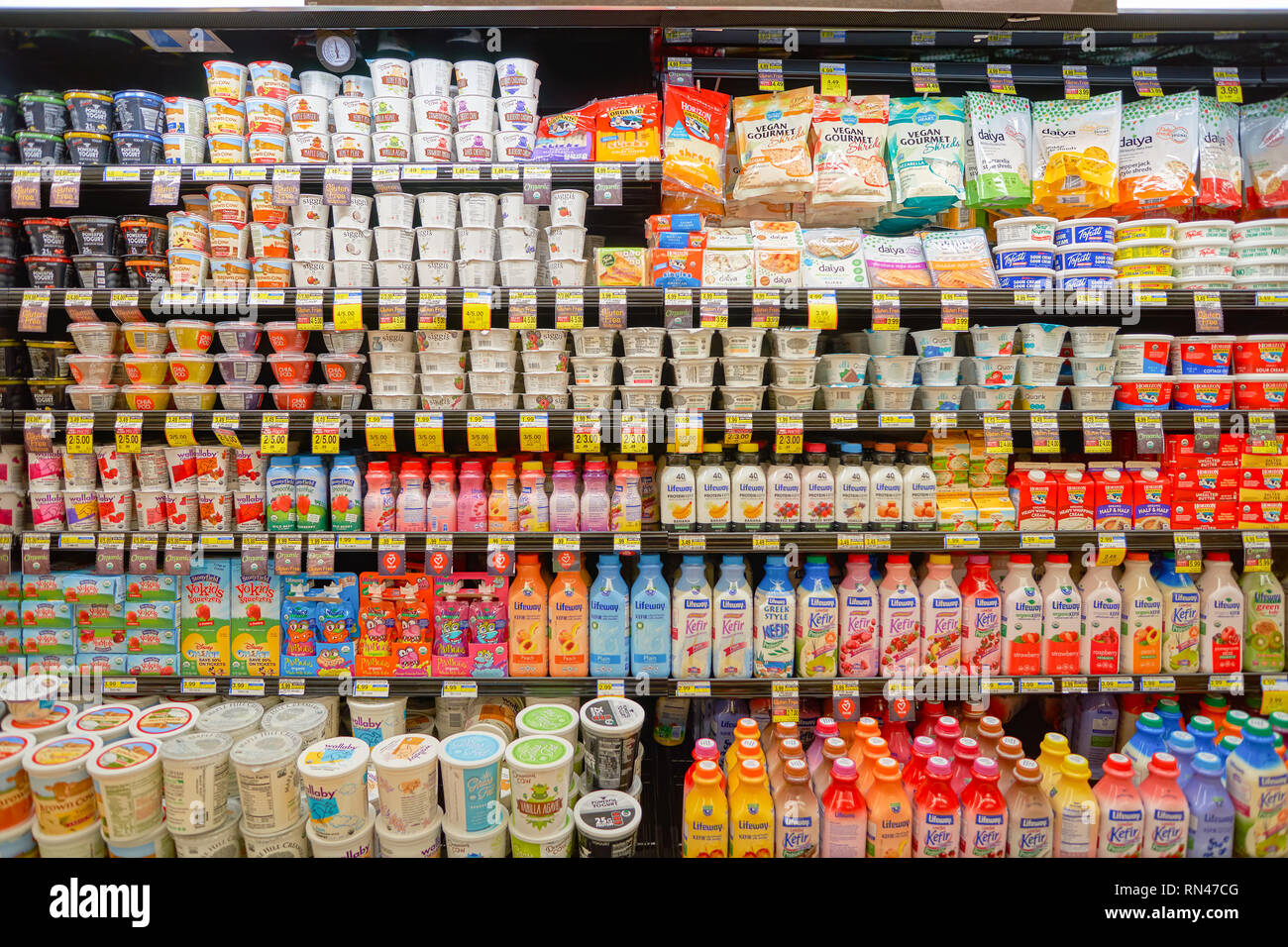 CHICAGO, IL - CIRCA MARCH, 2016: inside Jewel-Osco store. Jewel-Osco is ...