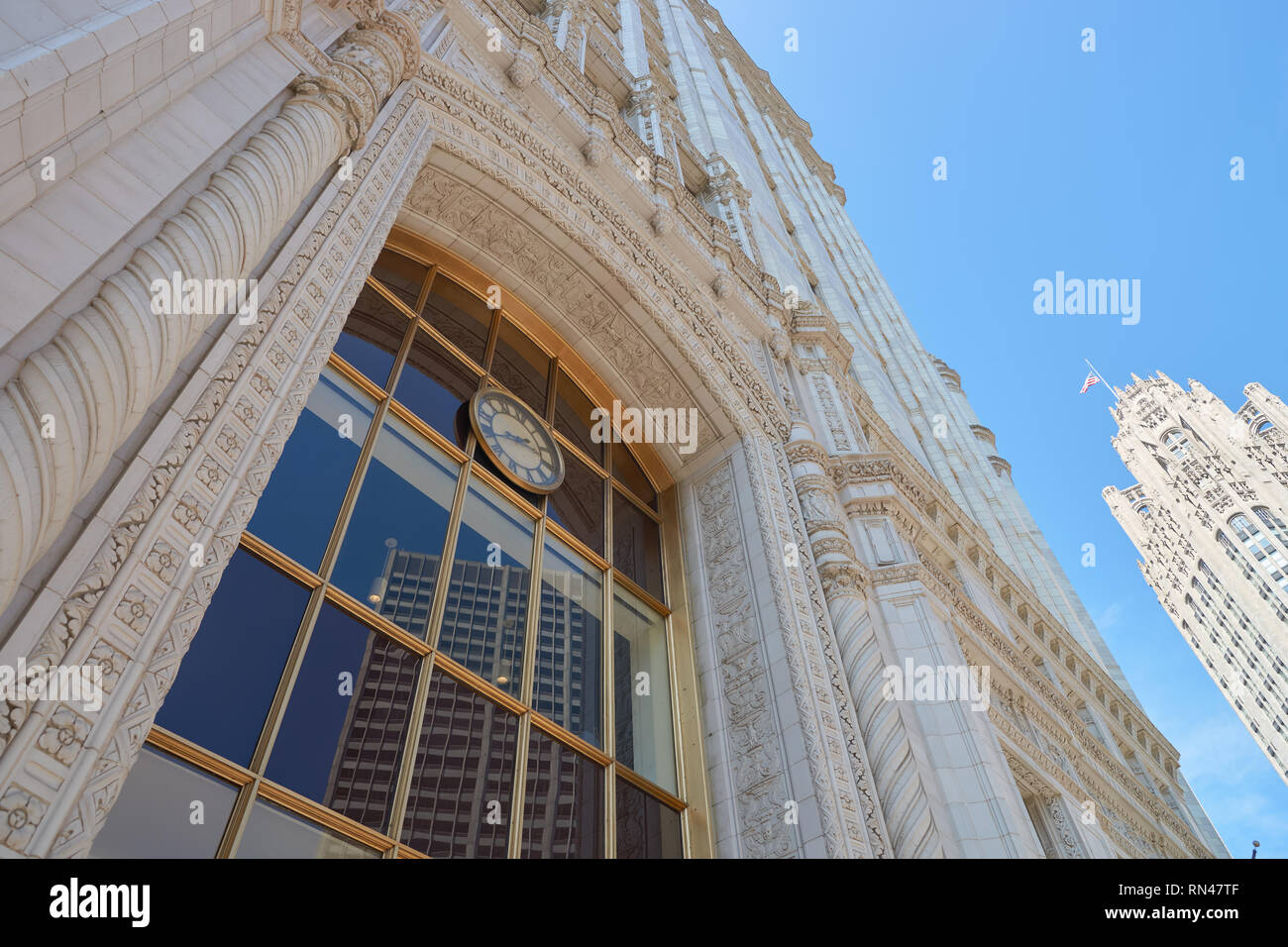 CHICAGO, IL - CIRCA MARCH, 2016: Wrigley Building in the daytime. The ...