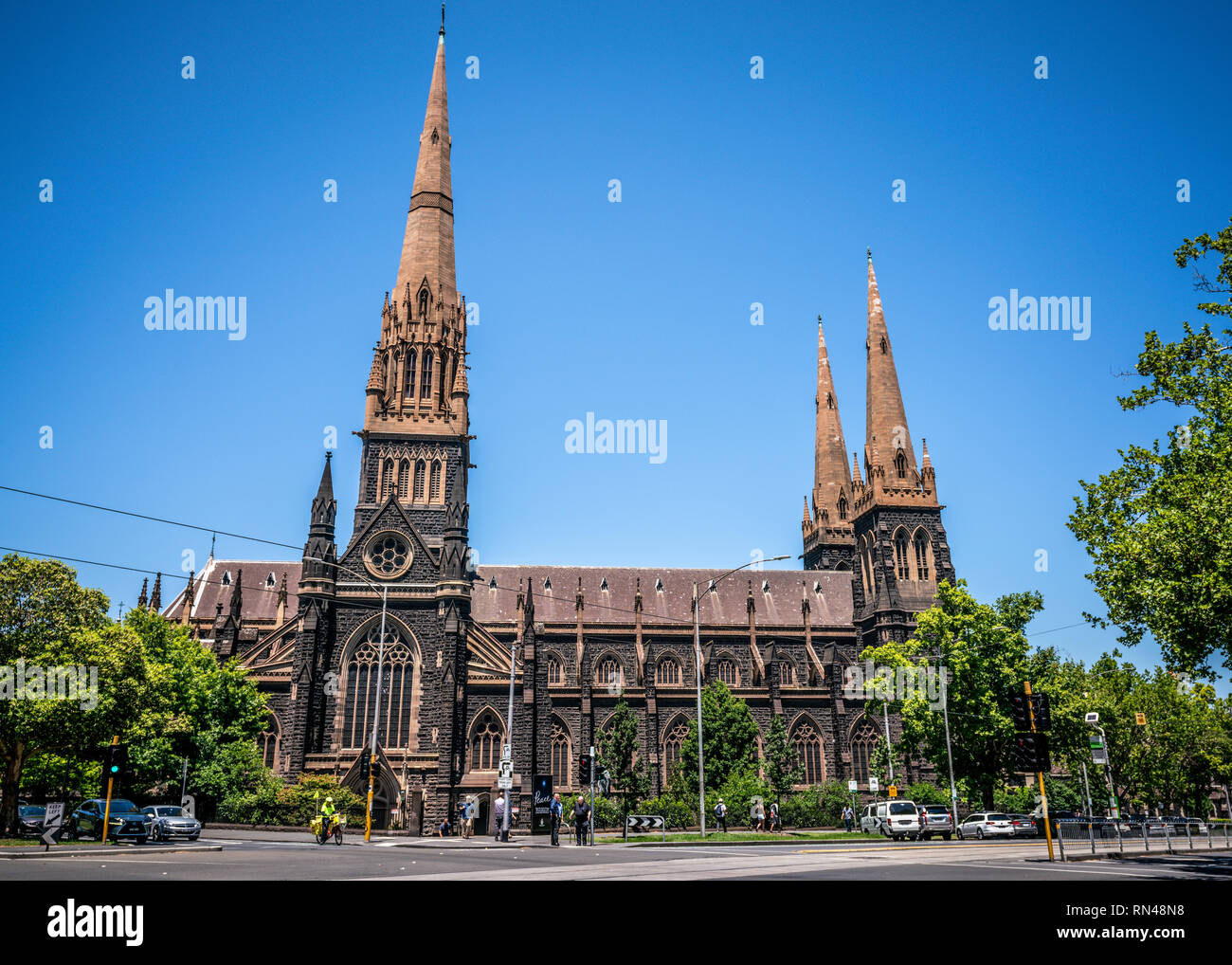 3rd January 2019, Melbourne Australia : street view of St Patrick's ...