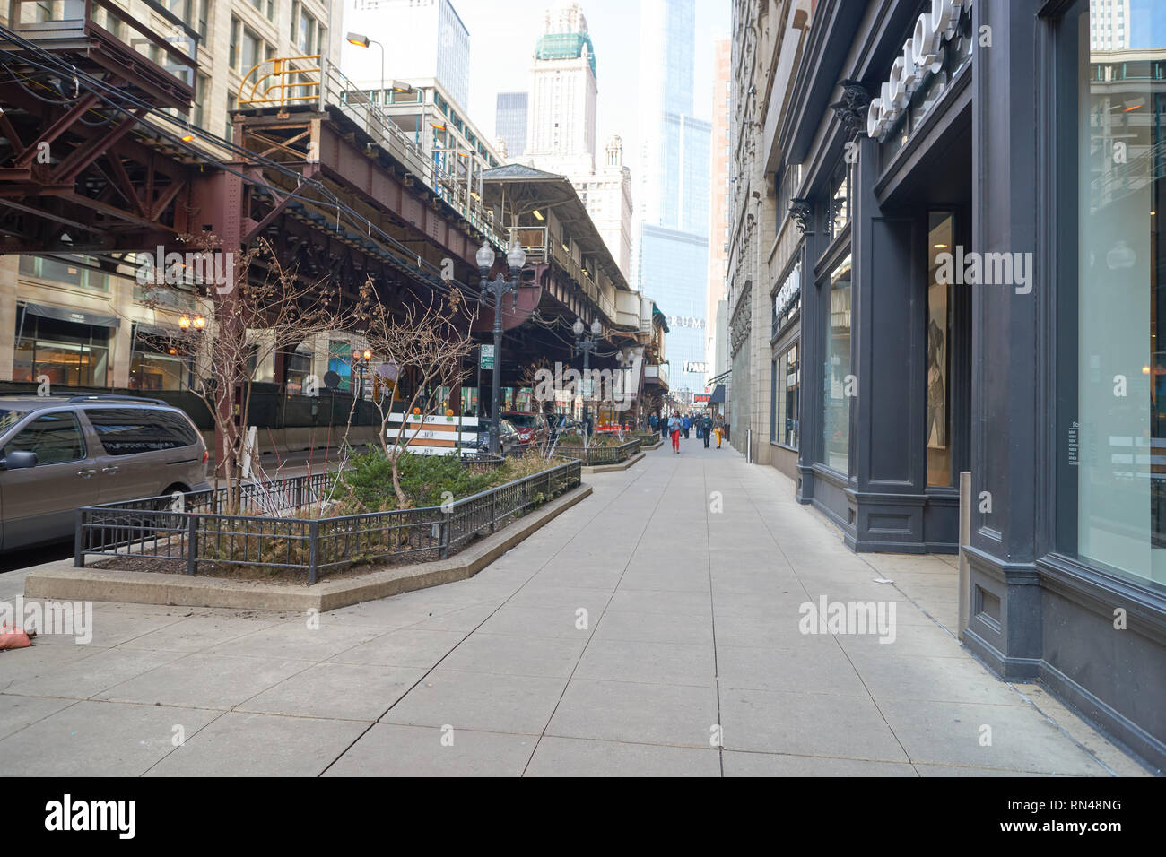 CHICAGO, IL - CIRCA MARCH, 2016: Chicago downtown in the daytime ...