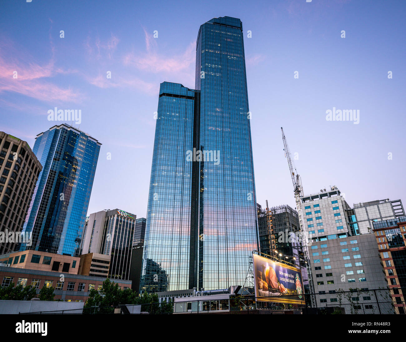 2nd January 2019, Melbourne Australia : View of the Rialto towers ...