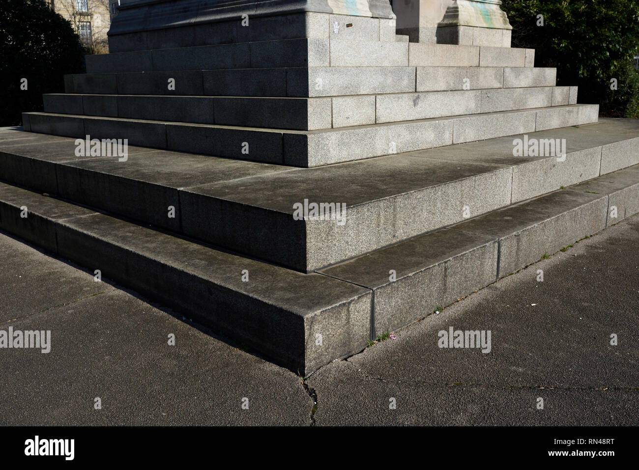 Granite stepped plinth, base for whitehead tower in bury lancashire uk ...