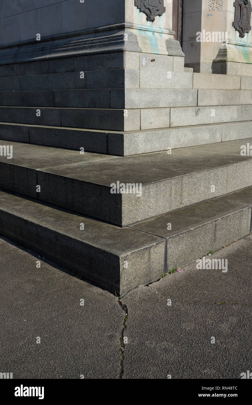 Granite stepped plinth, base for whitehead tower in bury lancashire uk ...