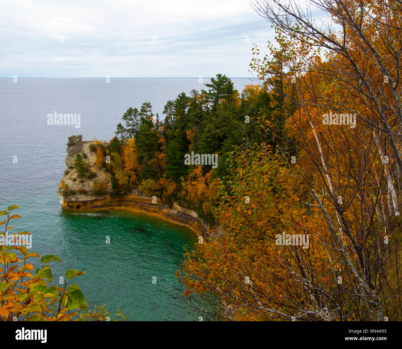 Miner's Castle, Pictured Rocks National Lakeshore, Michigan Stock Photo ...