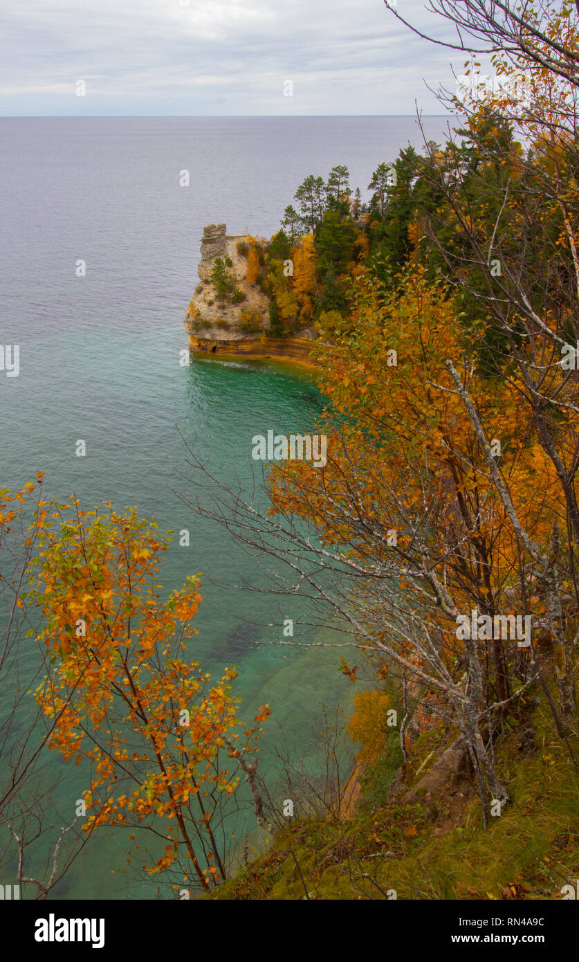 Miner's Castle, Pictured Rocks National Lakeshore, Michigan Stock Photo ...