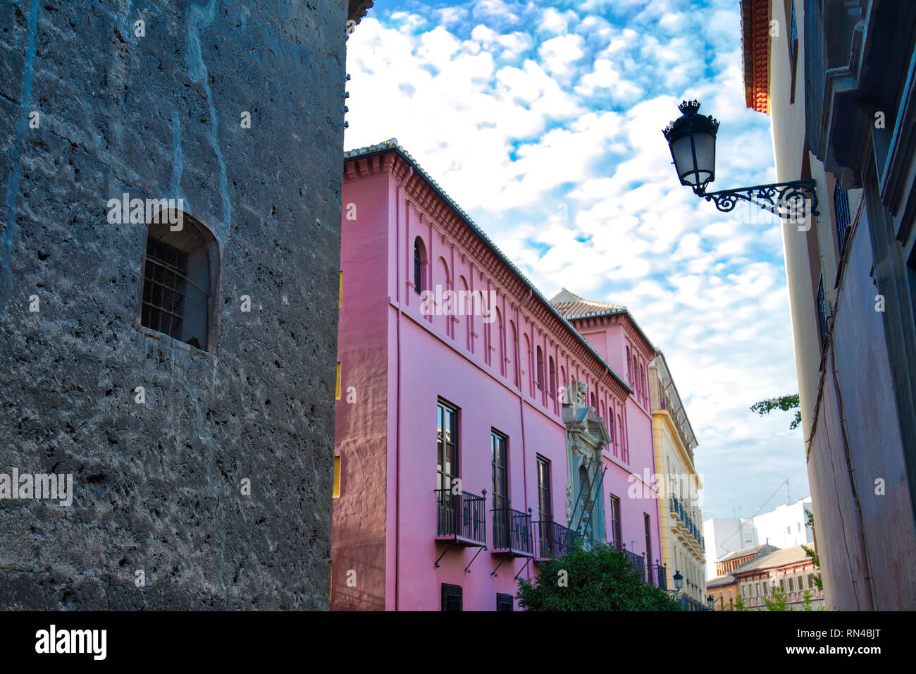 Granada streets in a historic city center Stock Photo - Alamy