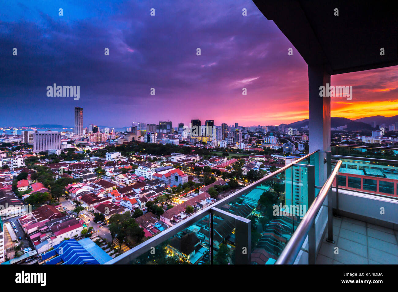 Sunset penang hill penang malaysia hi-res stock photography and images ...
