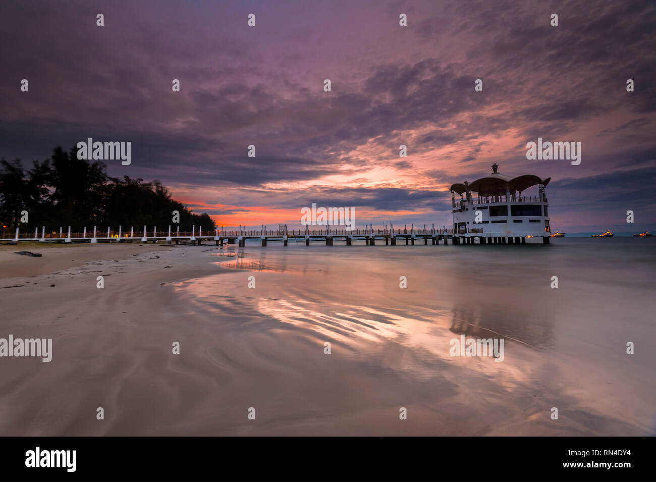 Labuan Pearl City Island in Borneo Stock Photo - Alamy