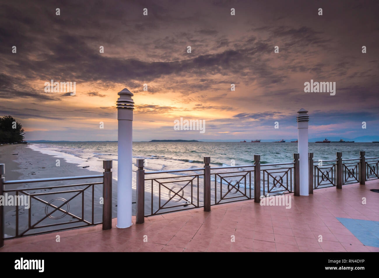 Labuan Pearl City Island in Borneo Stock Photo - Alamy