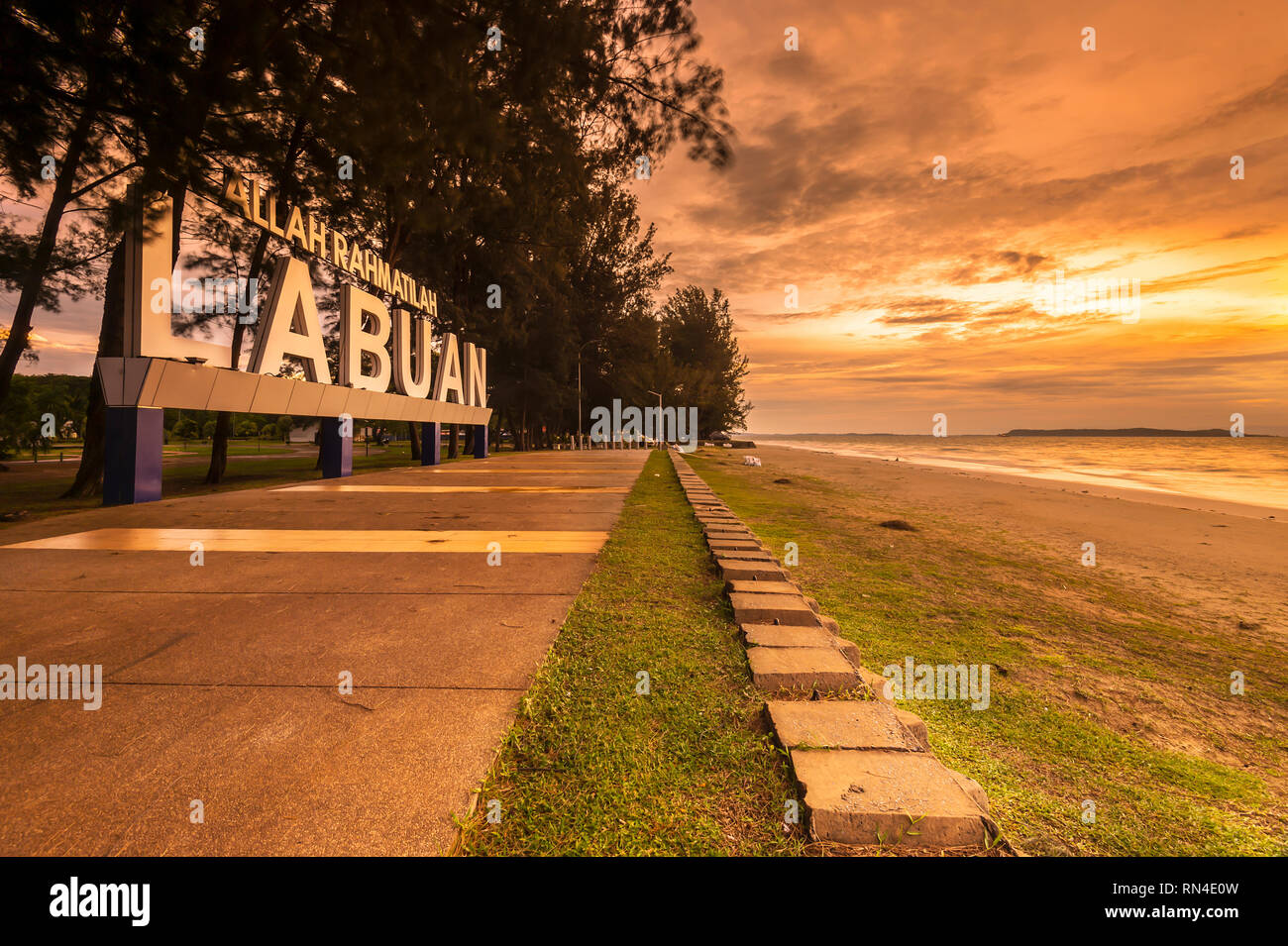Labuan Pearl City Island in Borneo Stock Photo - Alamy