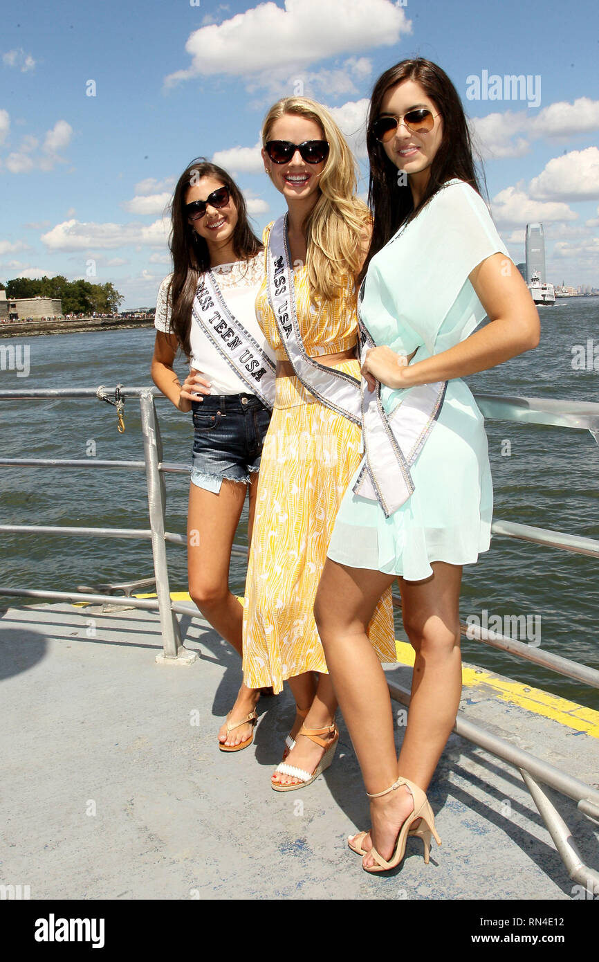 New York, USA. 27 Aug, 2015. Miss Teen USA, Katherine Haik, Miss USA ...
