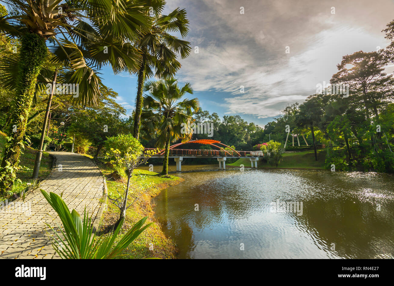 Labuan Lake Garden Stock Photo - Alamy