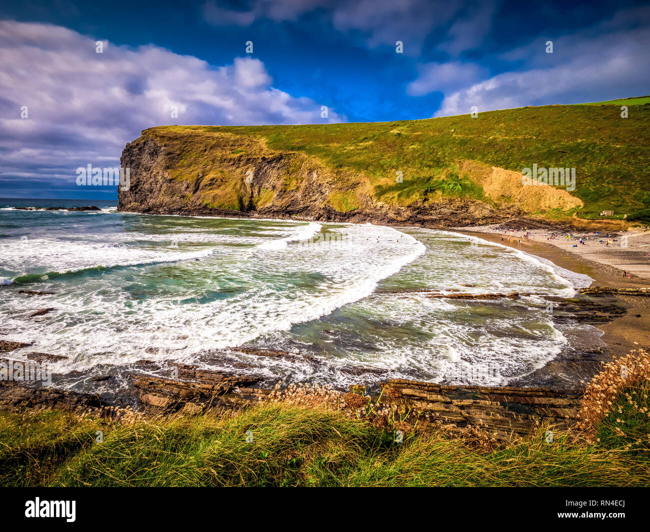Crackington beach hi-res stock photography and images - Alamy
