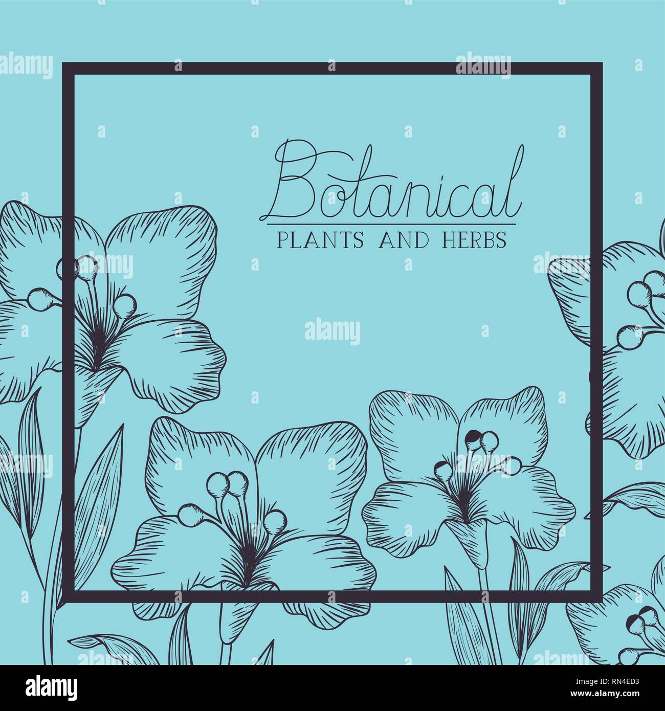 Decorated with flowers and greenery Stock Vector Images - Alamy