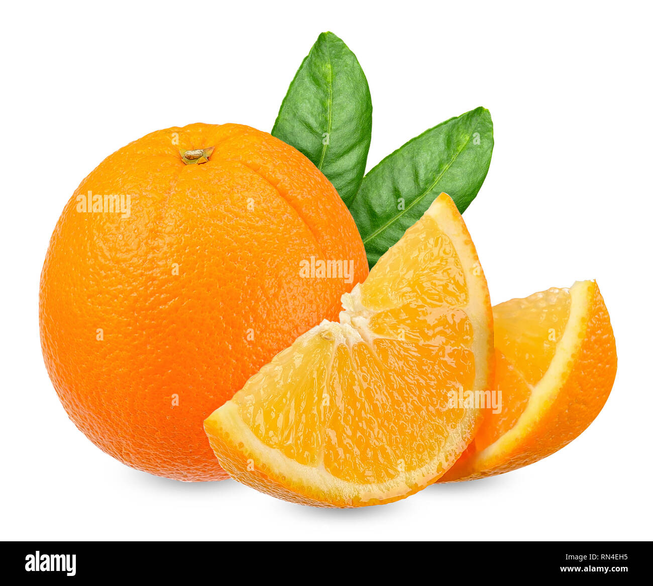 Fresh orange isolated on white with clipping path Stock Photo - Alamy
