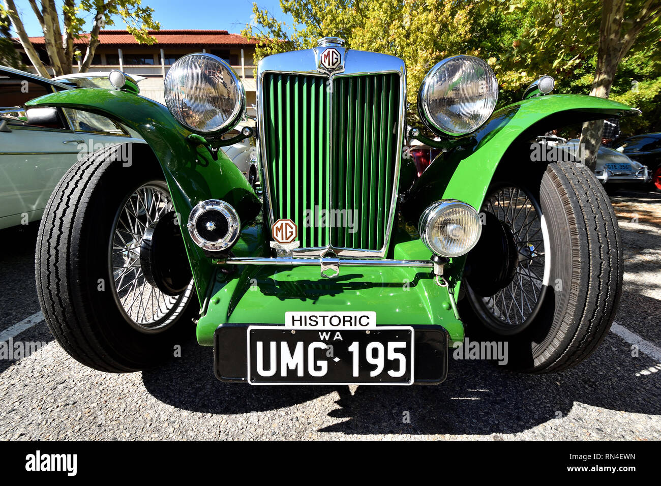MG TC on display Stock Photo - Alamy