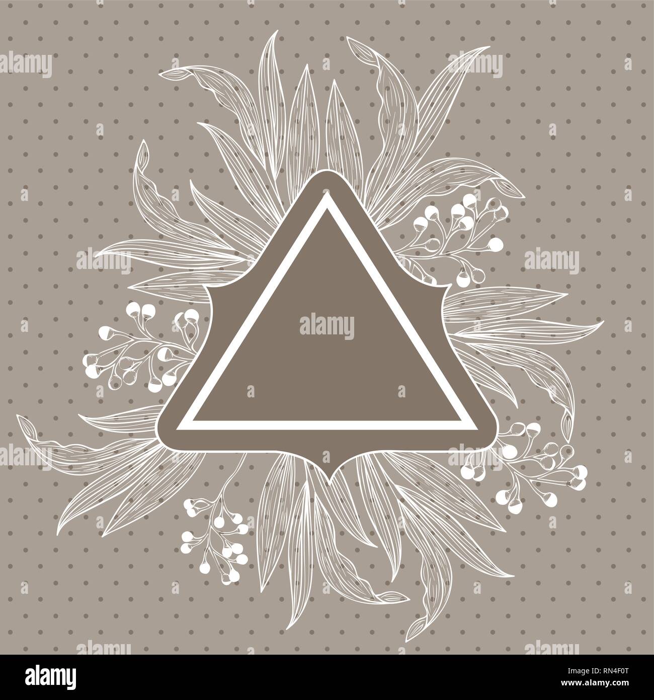 Triangular foliage Stock Vector Images - Alamy