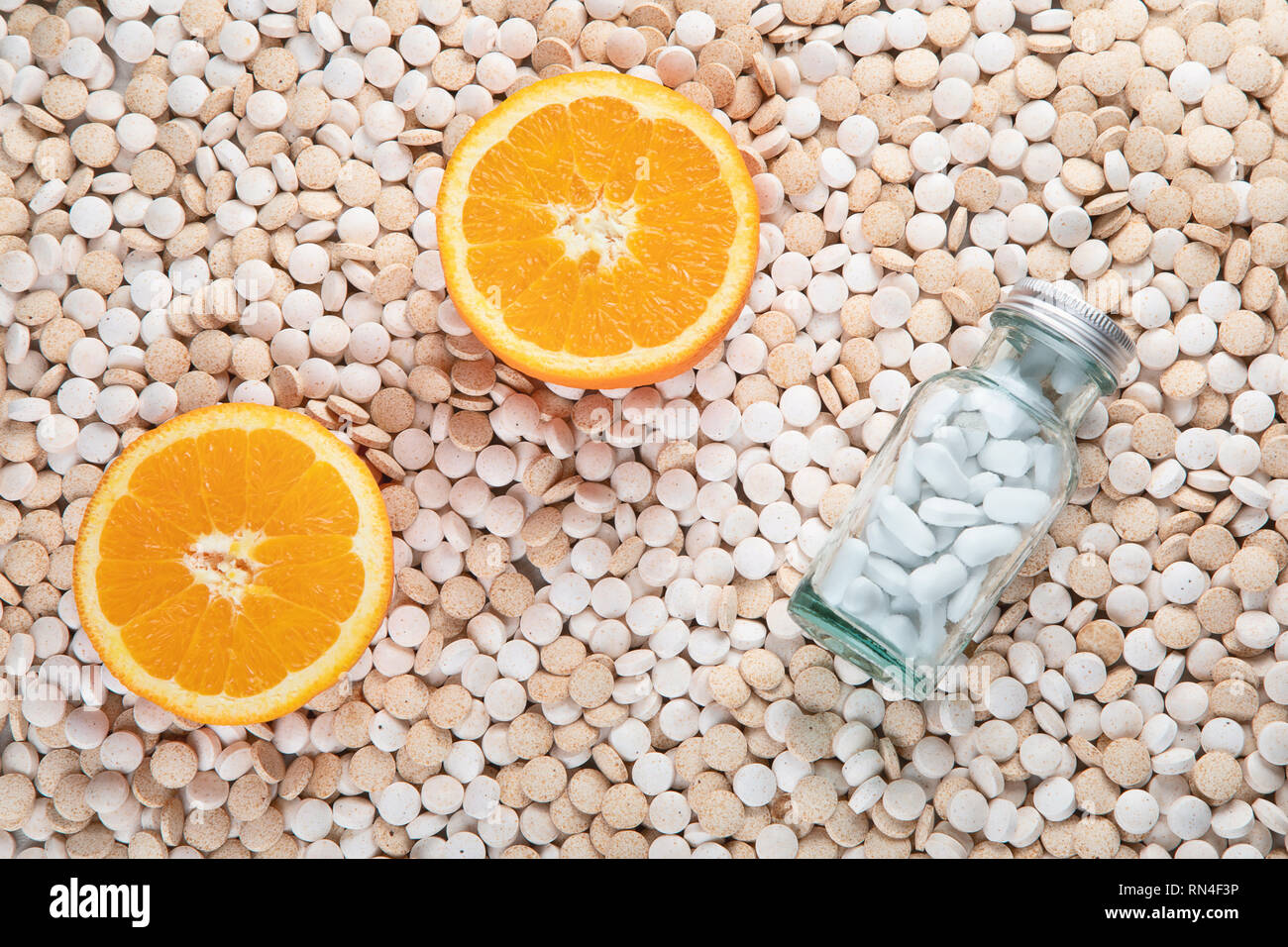 Various medicine pills, tablets and capsules background. Top view Stock ...