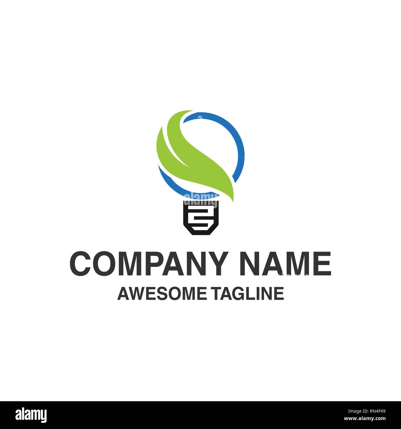 Recycle symbol eco bulb Cut Out Stock Images & Pictures - Alamy