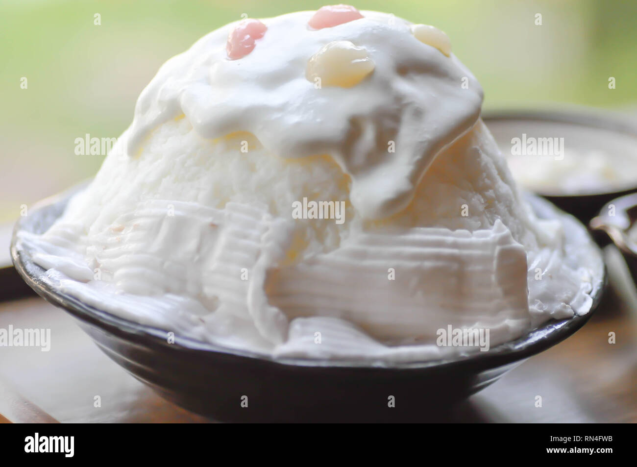 bingsu or coconut bingsu or shave ice with coconut Stock Photo - Alamy