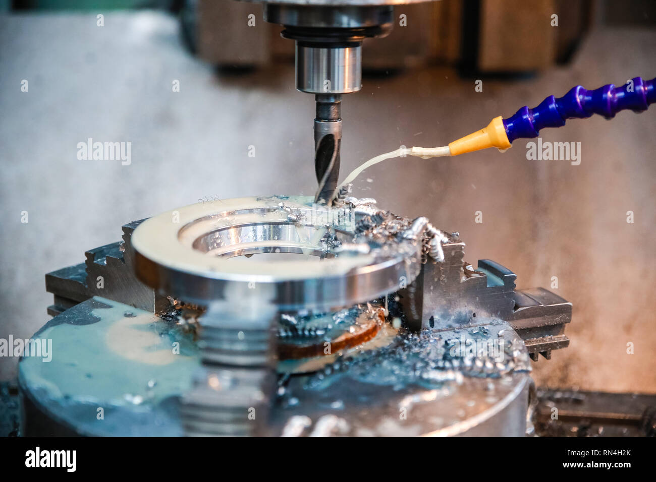 Drilling metal workpiece in hi-res stock photography and images - Alamy