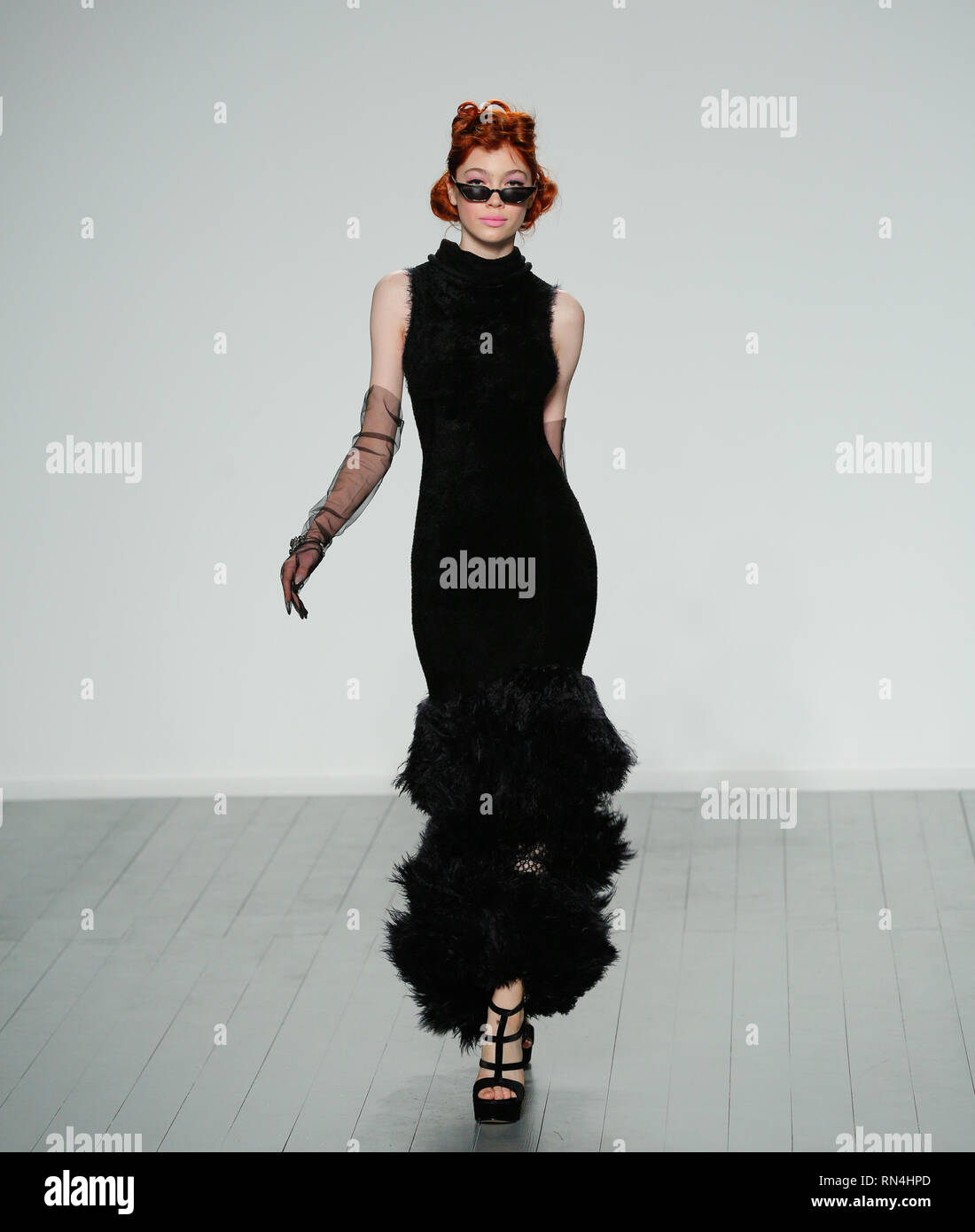 17/02/2019 London Fashion Week Autumn Winter 2019 Mark Fast fashion ...