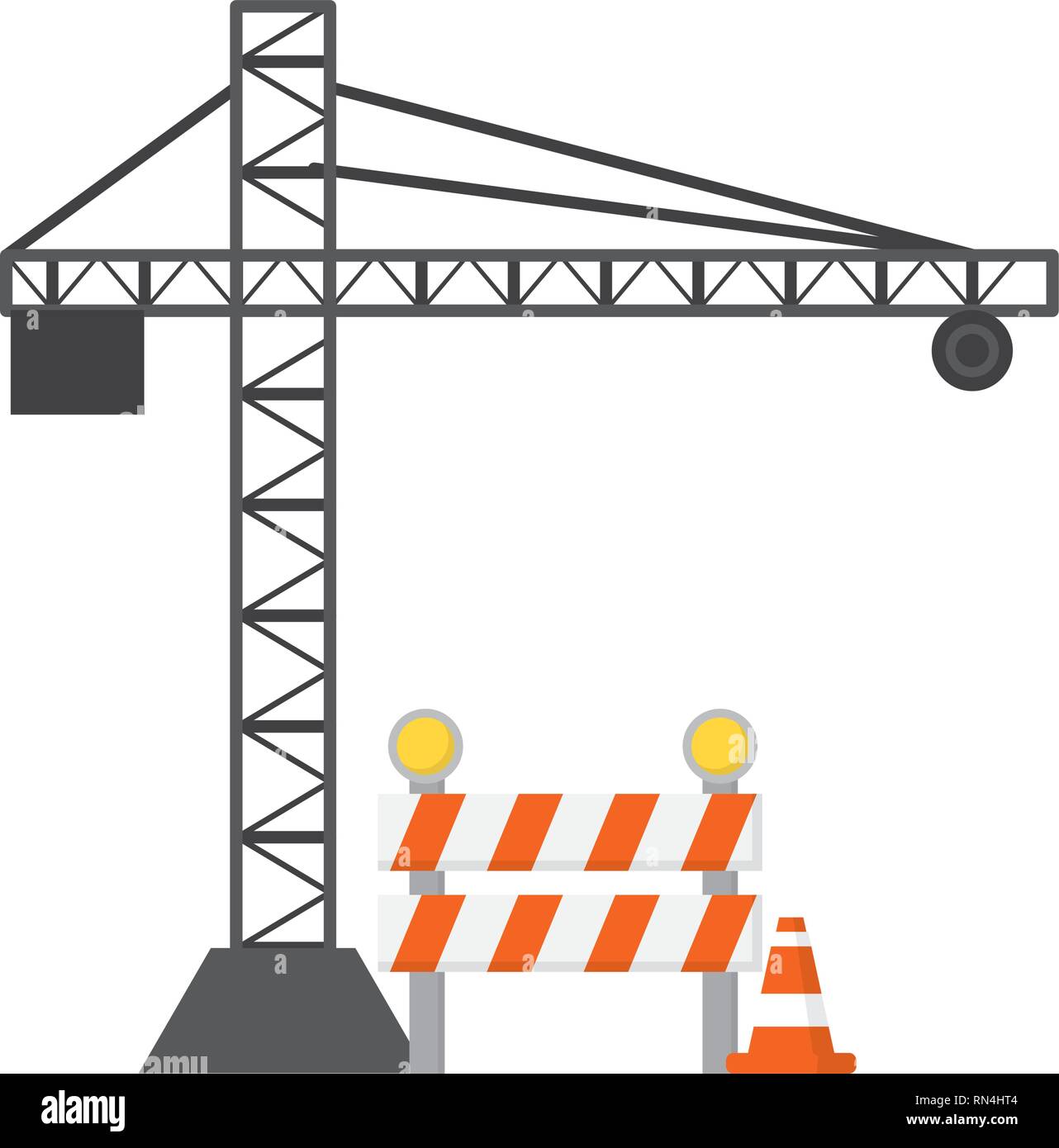 Building construction barriers Stock Vector Images - Alamy