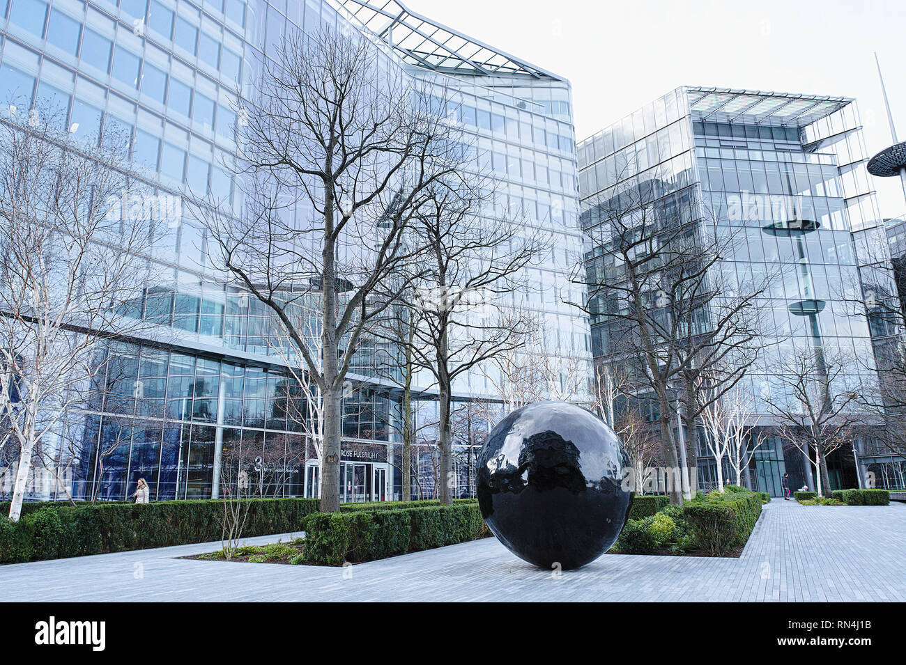 London city. Office buildings. Glass windows Stock Photo - Alamy