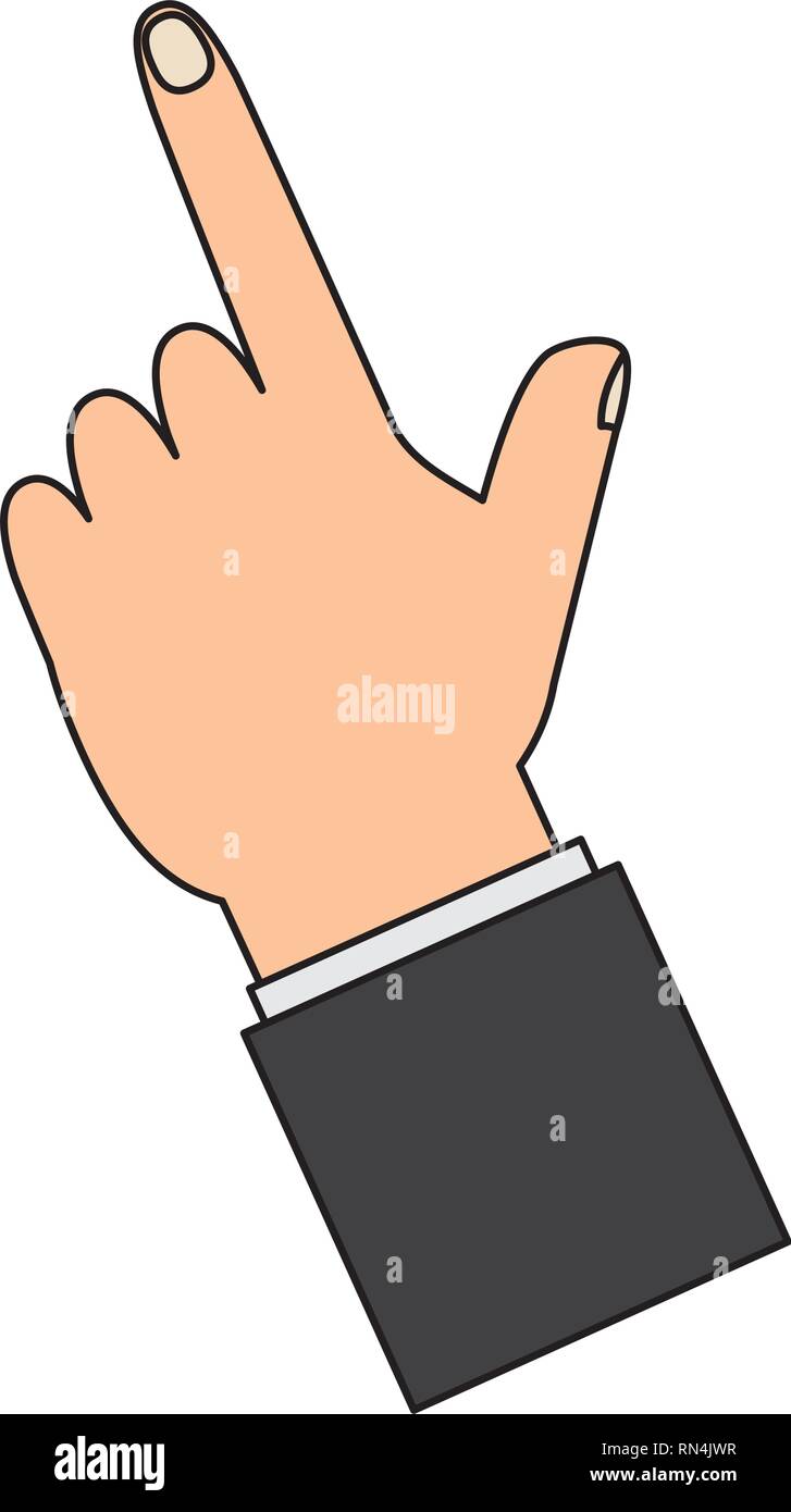 hand finger pointing up Stock Vector Image & Art - Alamy