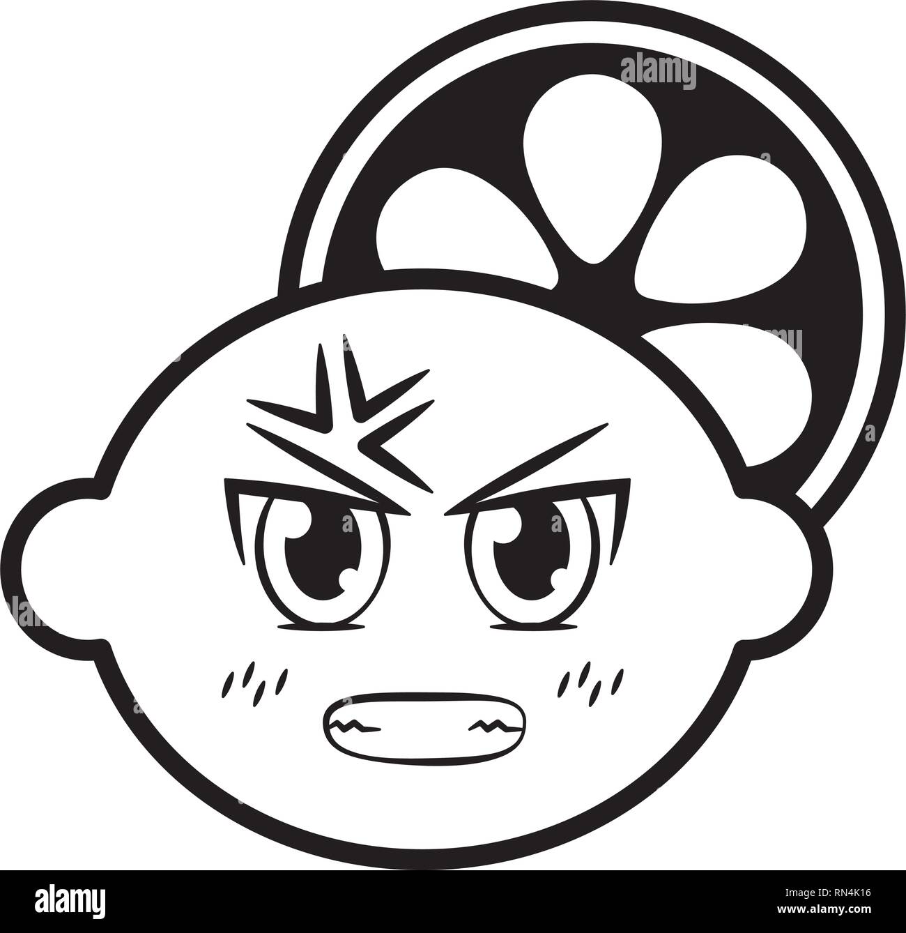 Lemon slice cartoon character Stock Vector Images - Alamy