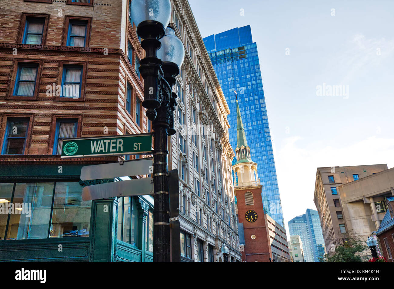 Boston typical houses in historic center Stock Photo - Alamy