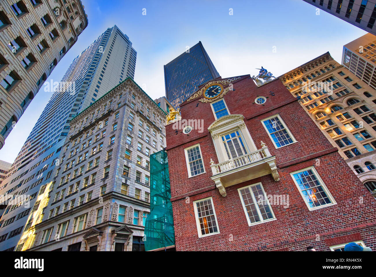Massachusetts Old State House building in Boston downtown Stock Photo ...