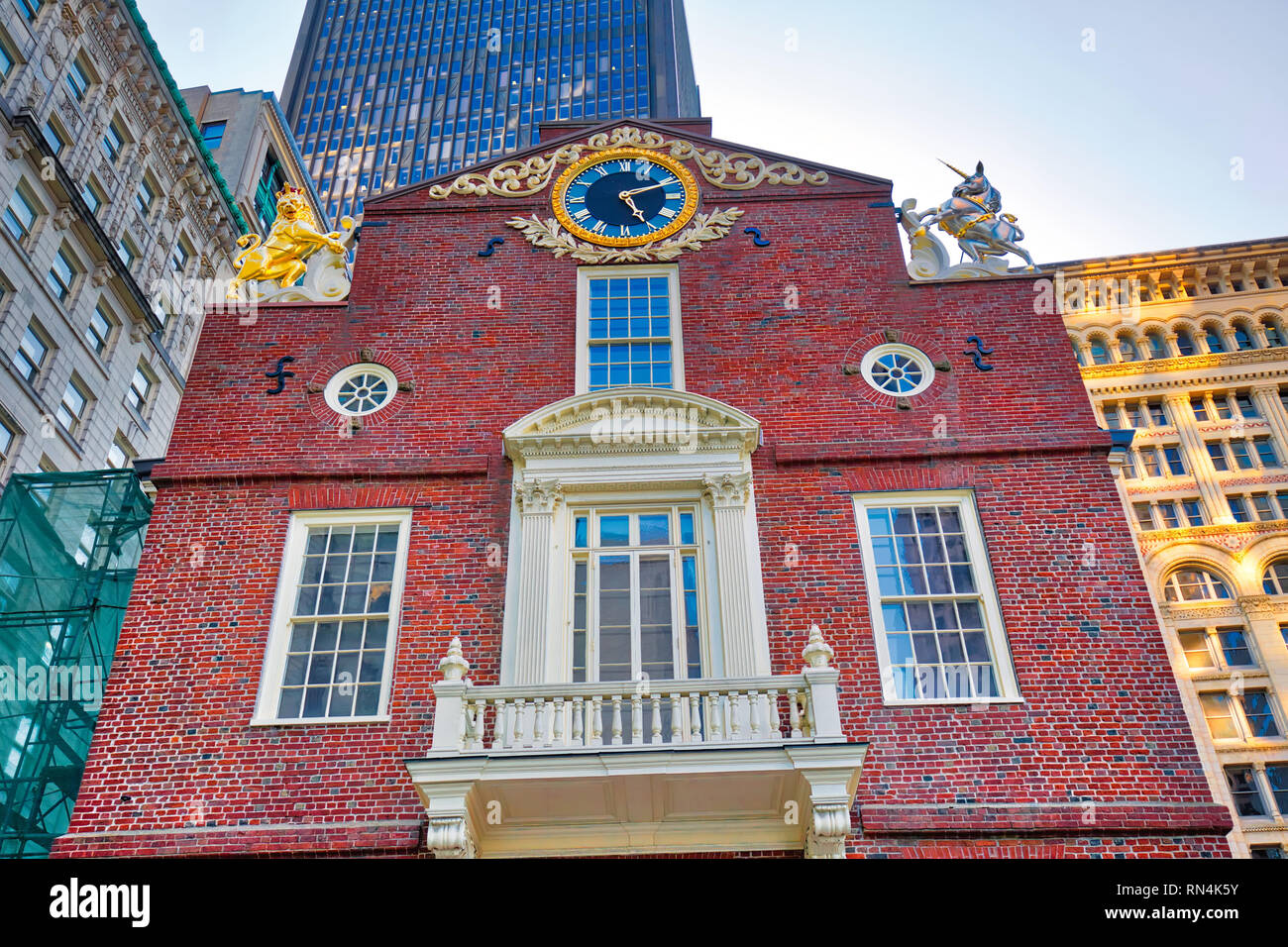 Massachusetts Old State House building in Boston downtown Stock Photo ...