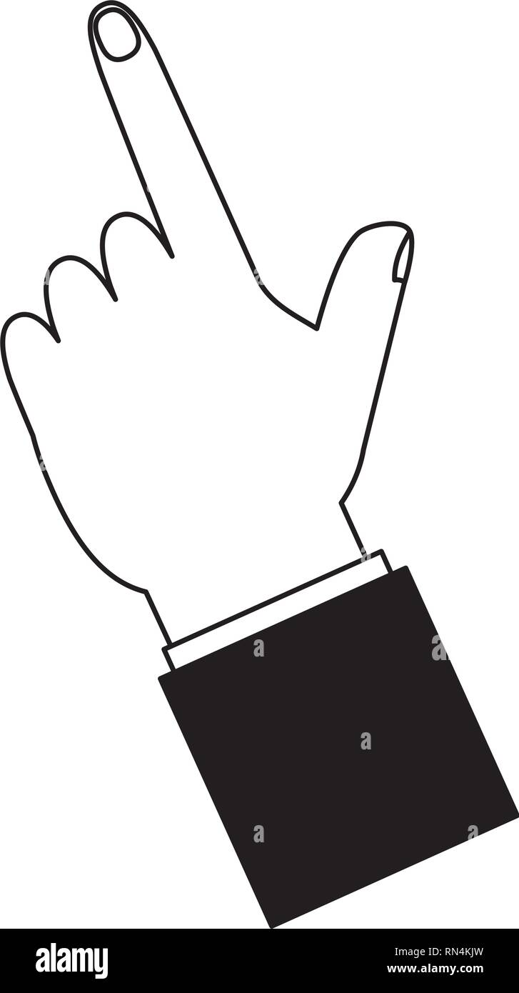 hand finger pointing up Stock Vector Image & Art - Alamy