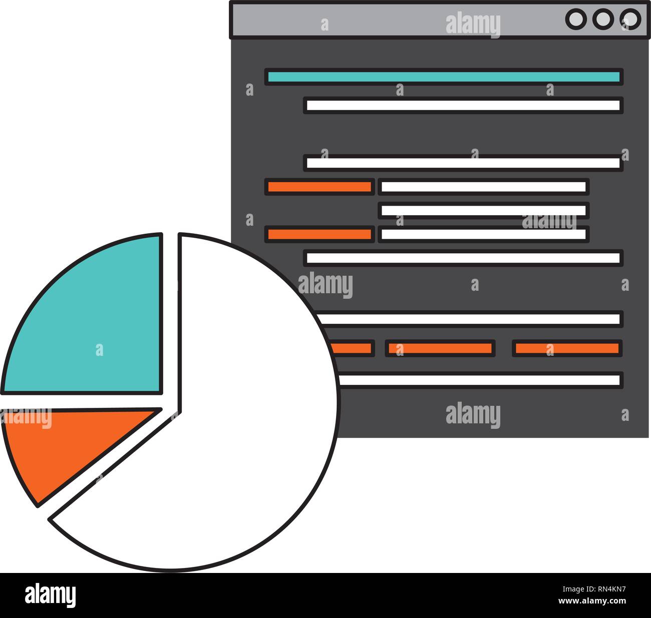 website language chart pie Stock Vector Image & Art - Alamy